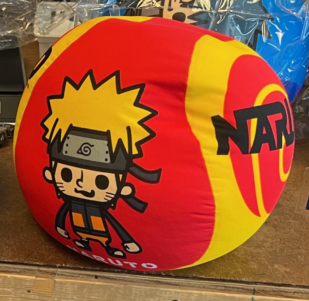 Naruto Bean Bag Ball - Double sided - Minato & Naruto