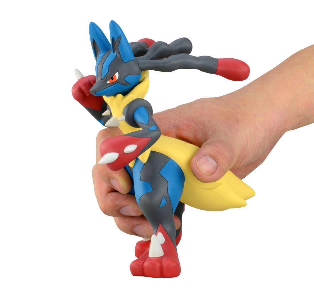 02-80741 Pokemon XY Mega Evolution Shinka Lucario PVC Figure 2480y