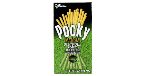 Glico Pocky Matcha Green Tea Cream Covered Biscuit Sticks - 2.47oz