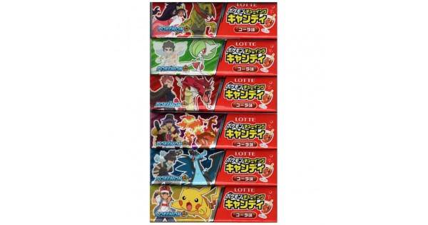 Lotte Pokémon Cola Flavoured Chewy Candy 1 Oz 28g