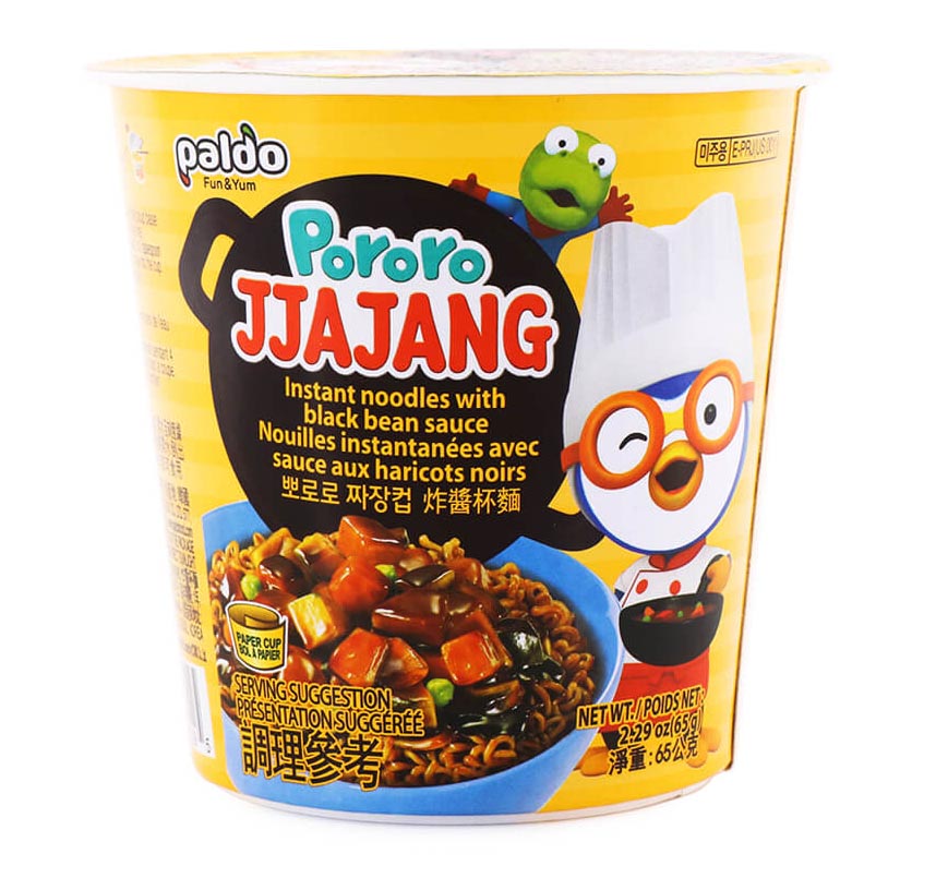 Paldo Cup Noodle Pororo Jja Jang Mien Noodle Soup 2.29 Oz (65 g)