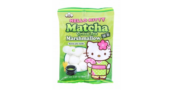 Hello Kitty Matcha Green Tea Marshmallow 2.8Oz (80g)