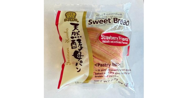 D-Plus Baked Wheat Cake - Strawberry Flavor 2.82 oz (80g)
