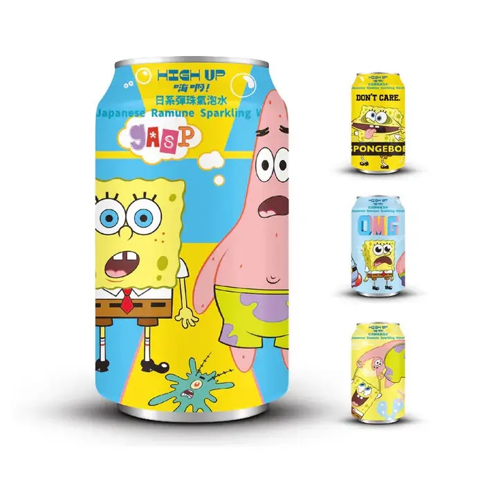 HIGH UP Spongebob Japanese Ramune Sparkling Water (Ver 3) 330ml - 11.1 ...