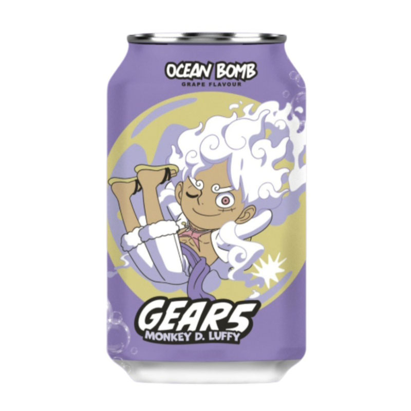 OCEAN BOMB GEAR 5 MONKEY D. LUFFY SPARKLING WATER (GRAPE FLAVOR) 11.15 ...