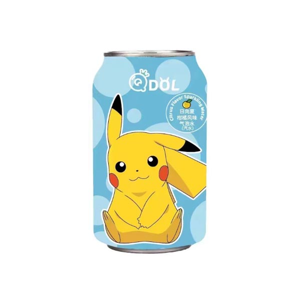 QDOL POKEMON CITRUS FLAVORED SPARKLING WATER - PIKACHU