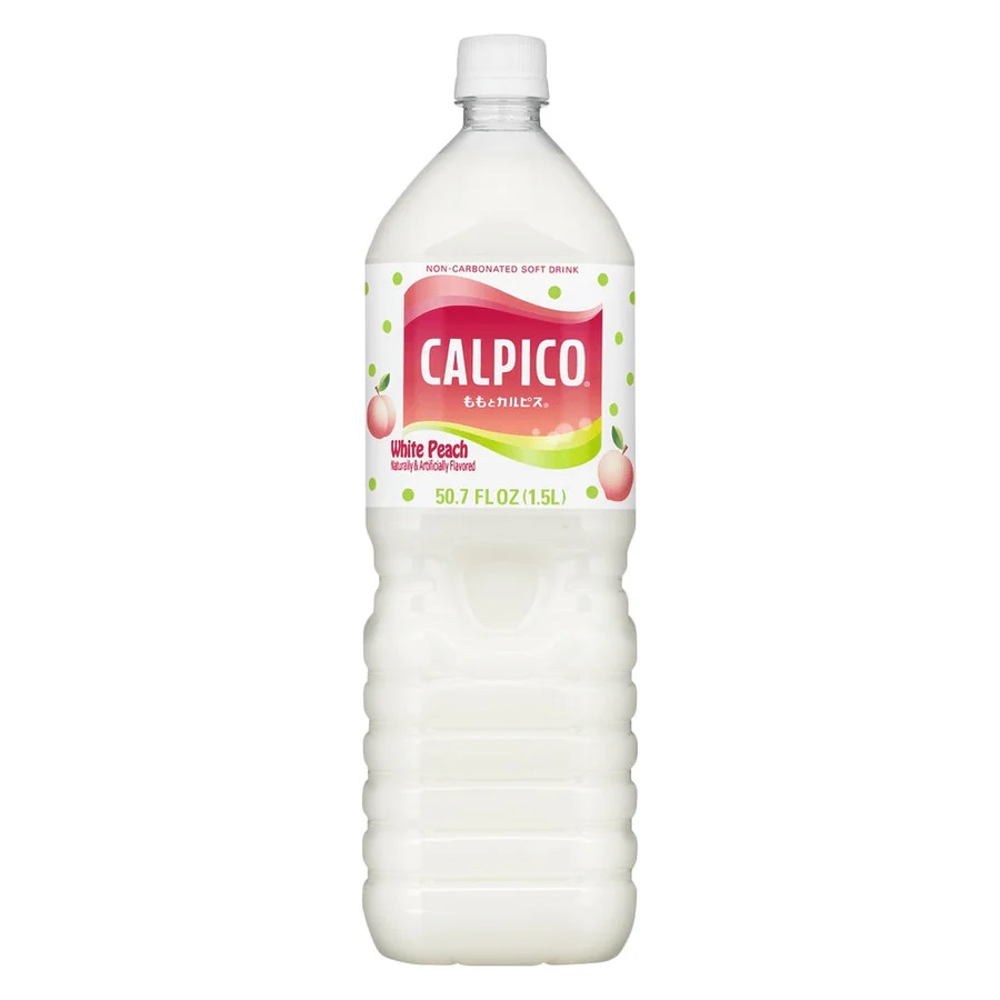 Calpico White Peach Flavor Non-Carbonated Beverage 50.7 Fl Oz (1.5 L)