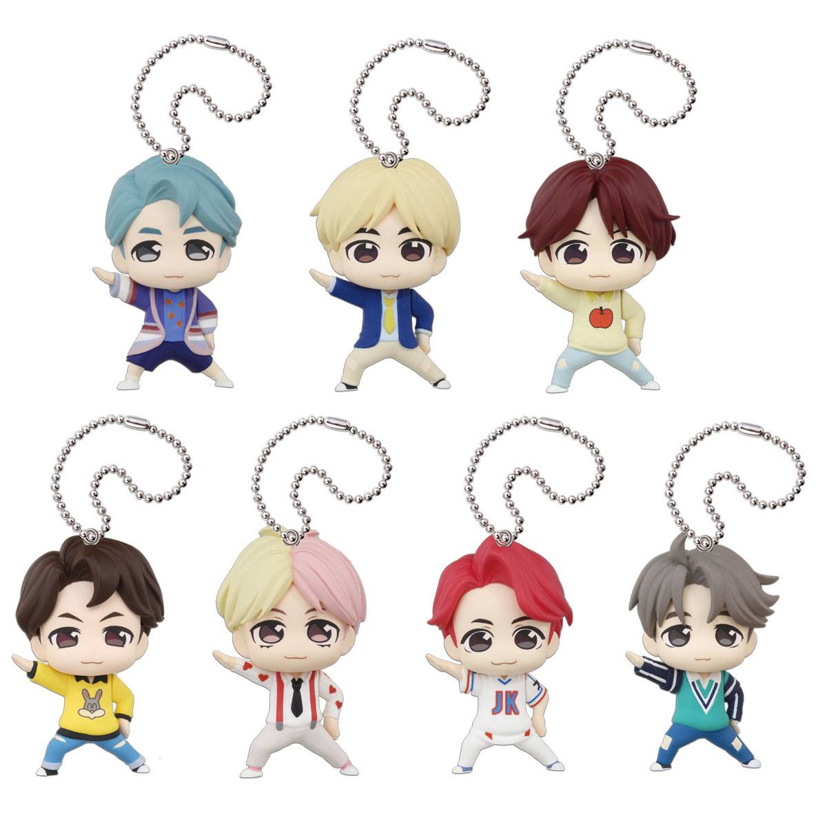 Takara TOMY A.R.T.S BTS Tiny Tan Plastic Mascot 300y - Set of 7